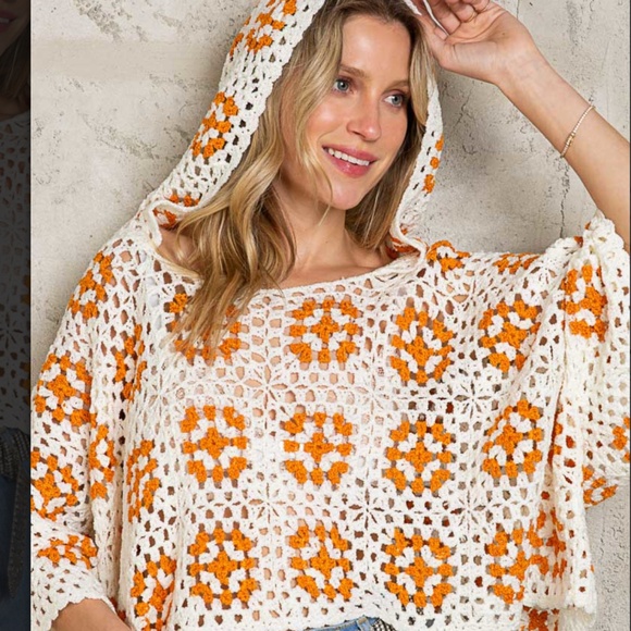 POL | Tops | Last Two Pol Granny Square Top Womens Crochet Summer Shirt ...